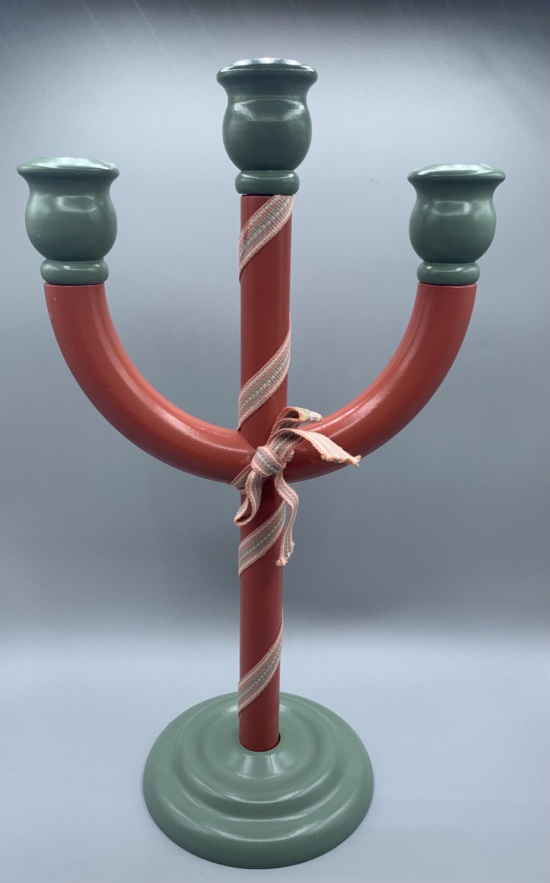 Solid Pine 1970s Large Candelabra Candlestick Småland’s Craft by Stig ...
