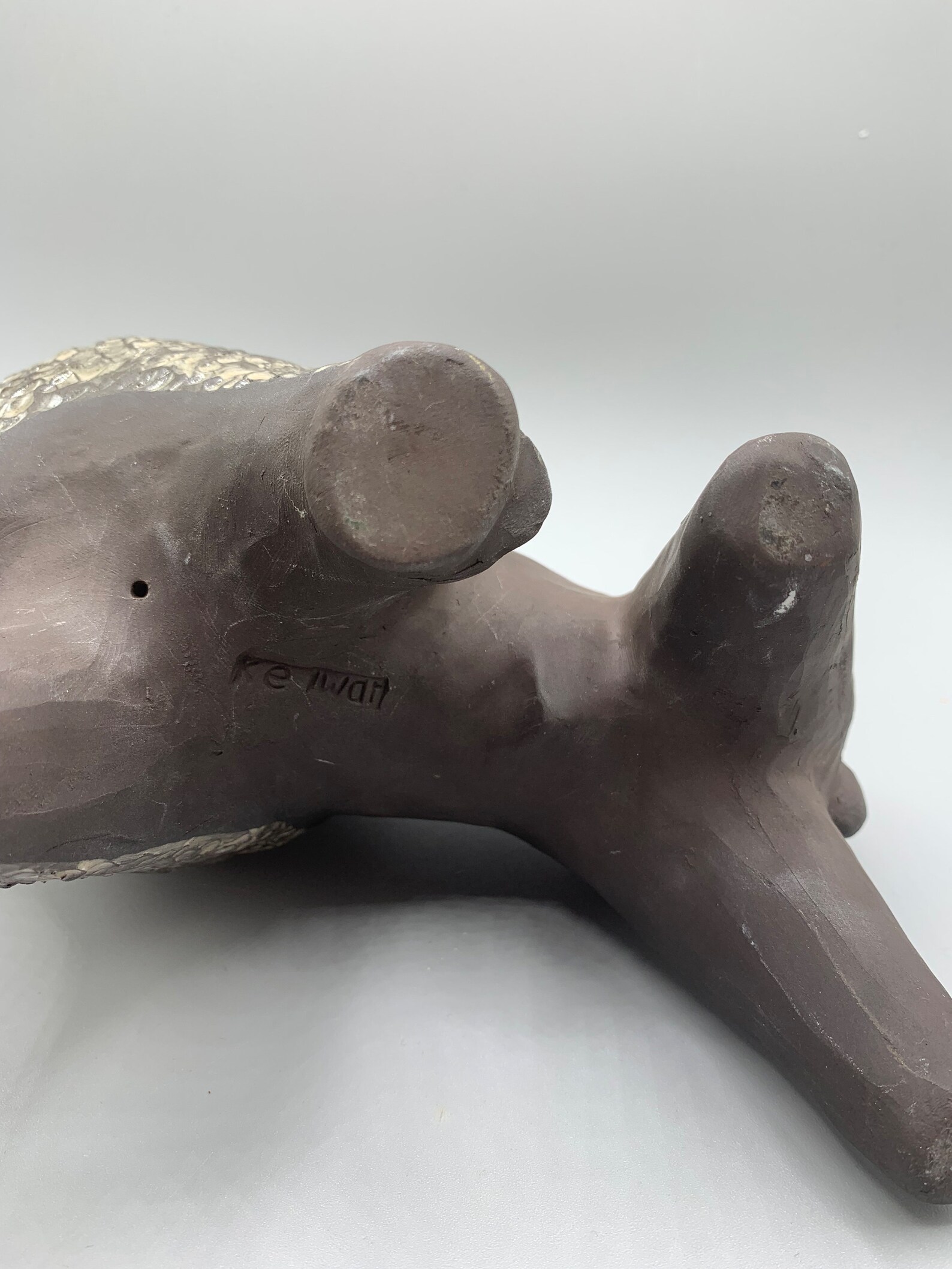 Ceramic Glazed Stoneware Bison by KE Iwar/for Nittsjo Made in Sweden ...