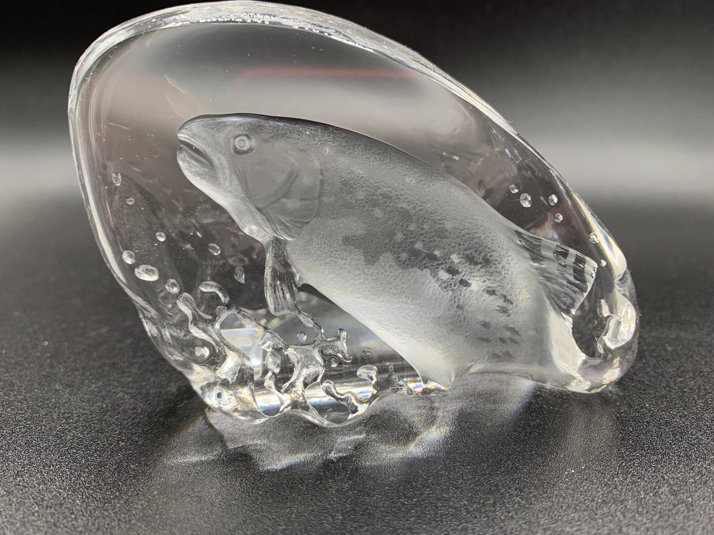 Swedish Crystal Glass Paperweight Mats Jonasson Maleras Målerås Made in ...