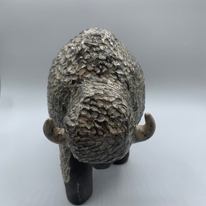 Ceramic Glazed Stoneware Bison by KE Iwar/for Nittsjo Made in Sweden ...