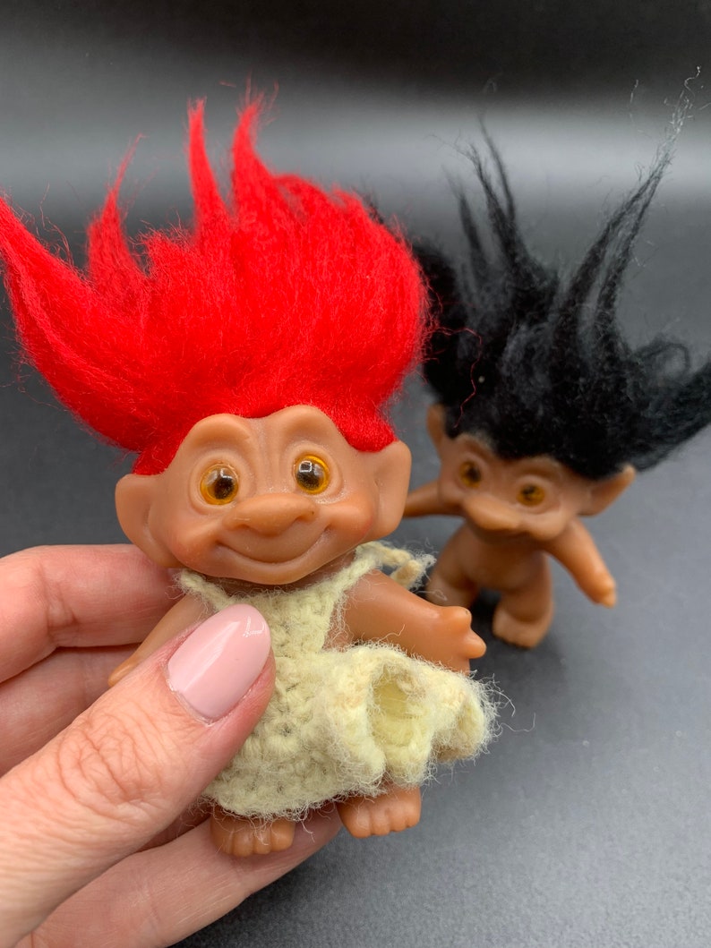 Two Dolls Thomas Dam Troll Collectible Figure Figurine Denmark - Etsy