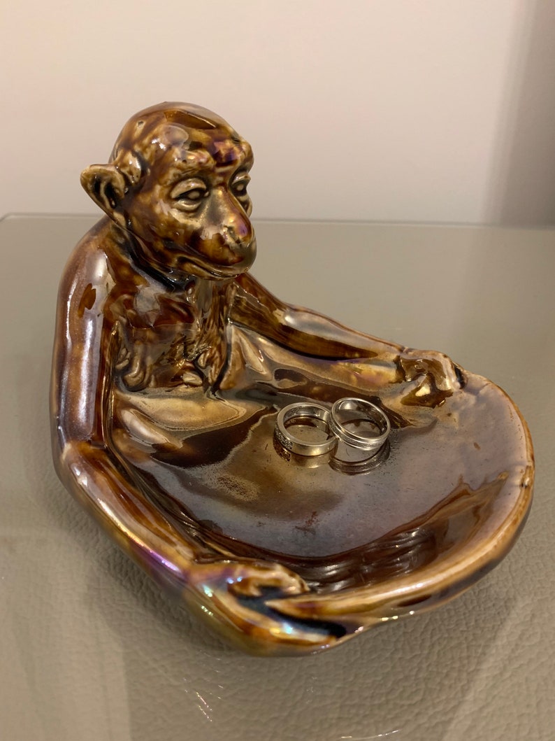 Antique Majolica Ashtray/ Monkey Ashtray Ceramic/ Vintage - Etsy