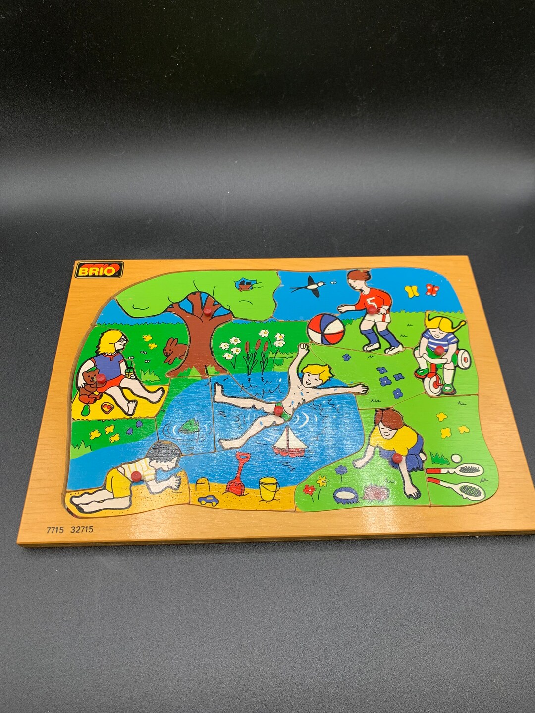 Brio Vintage Puzzle Scandinavian Wooden Toy Sweden - Etsy