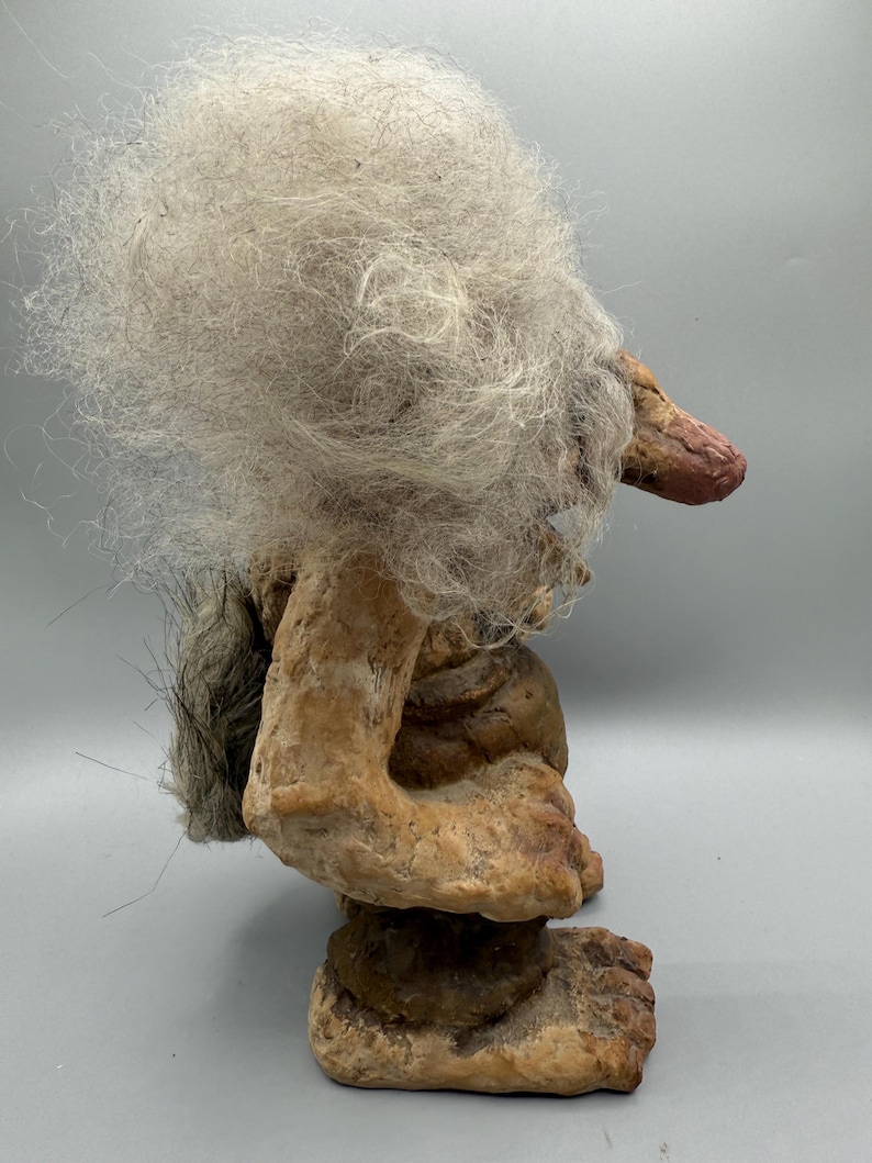 Vintage Norwegian NYFORM Troll,old Man With Stick Norwegian Trolls ...