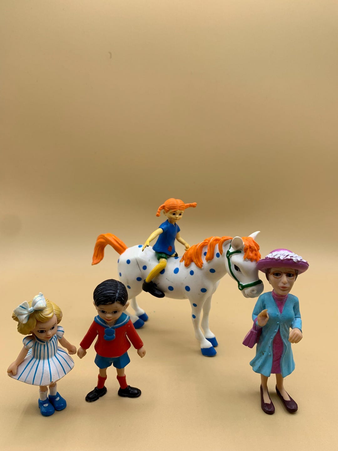 Pippi Longstocking by Astrid Lindgren/ 5 Collectible Vintage Toy ...