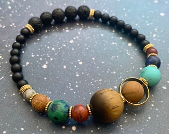 Solar System Bracelet Galaxy Bracelet Outer Space Jewelry | Etsy