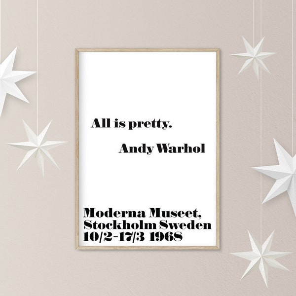 Warhol All is Pretty - Etsy