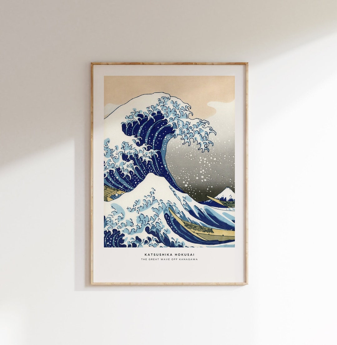 The Great Wave off Kanagawa Art Print, Japanese Pop Art, the Great Wave ...