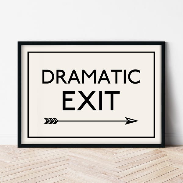 Exit Sign - Etsy UK