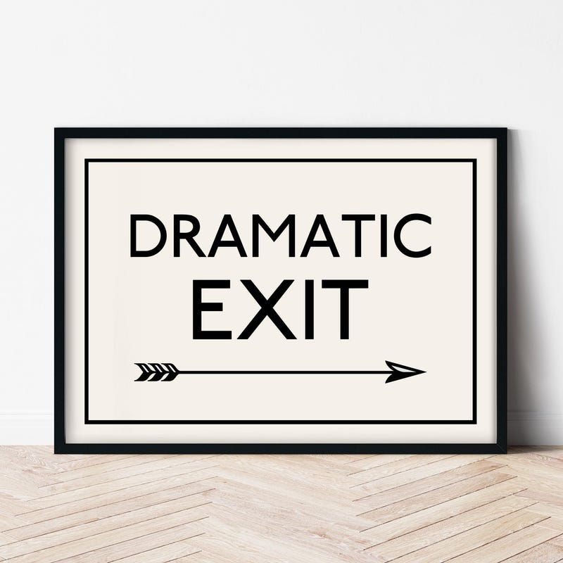 Exit Sign - Etsy UK