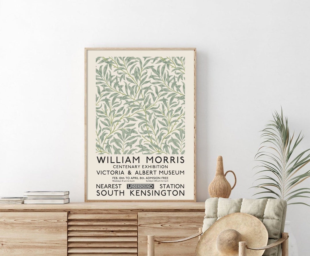 Green William Morris Poster, William Morris Celebration of Print, Green ...