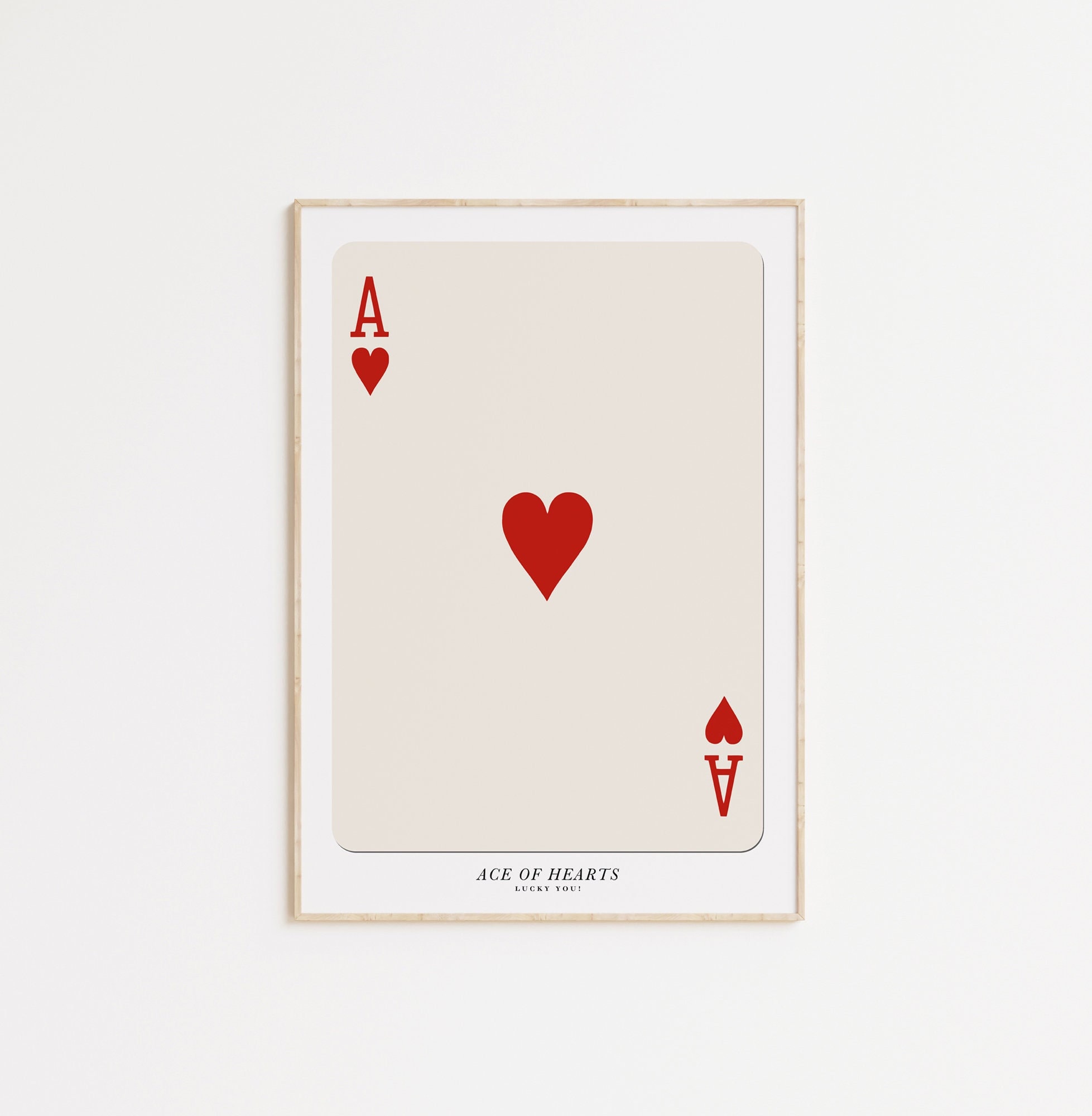 Vintage Ace Of Hearts
