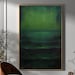 Green Wall Art Green Canvas Painting Green Minimalism Painting Green ...