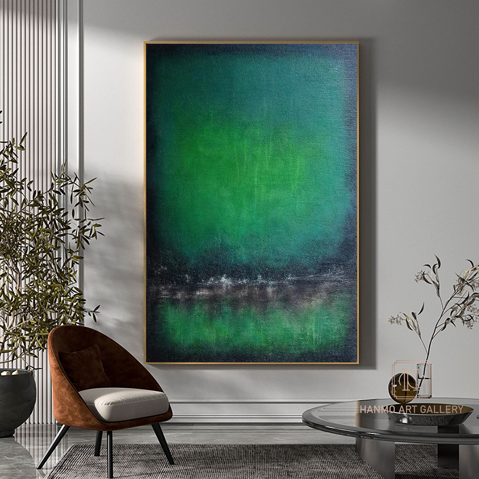 Green wall art store