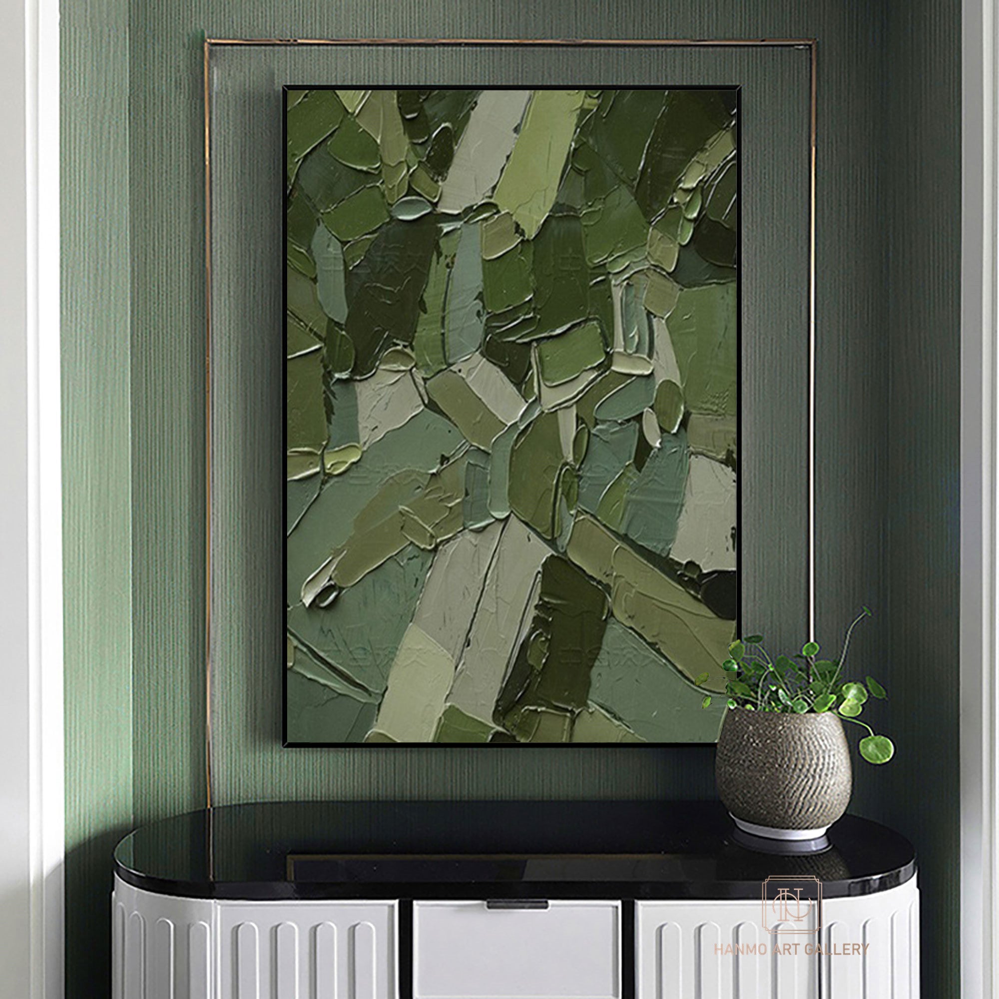 Large Green Abstract Painting Green 3D Texture Painting Green - Etsy UK