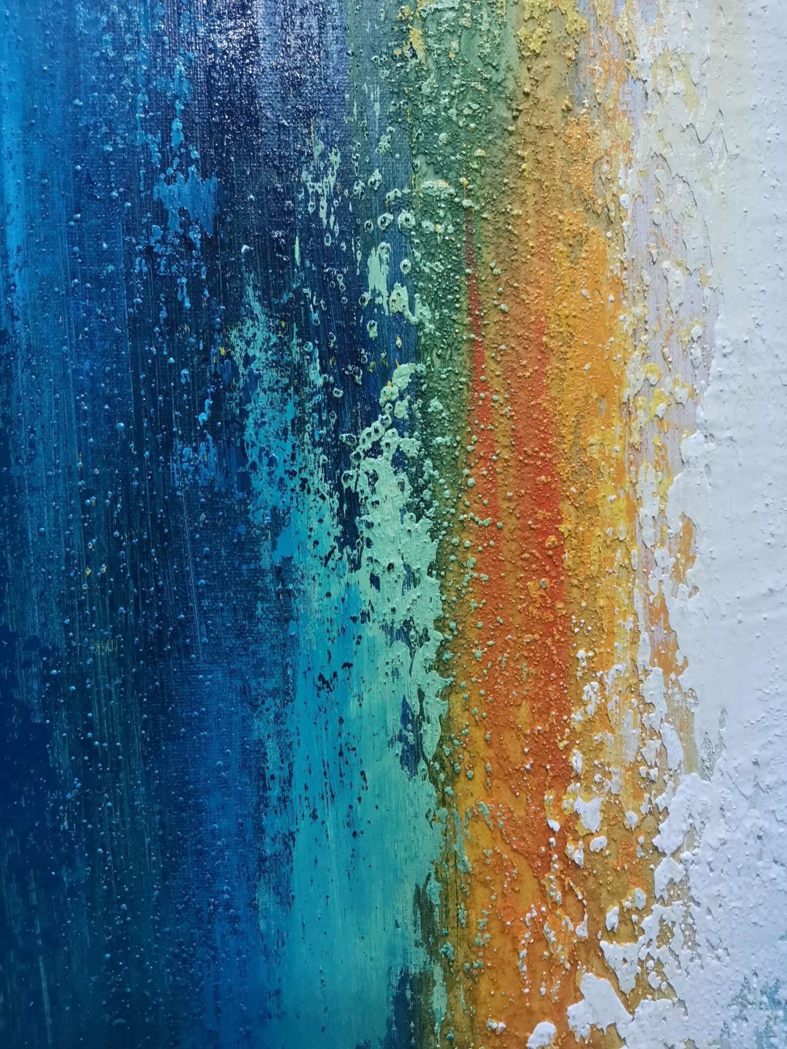 Original Blue Abstract Painting White Abstract Art Minimalist - Etsy