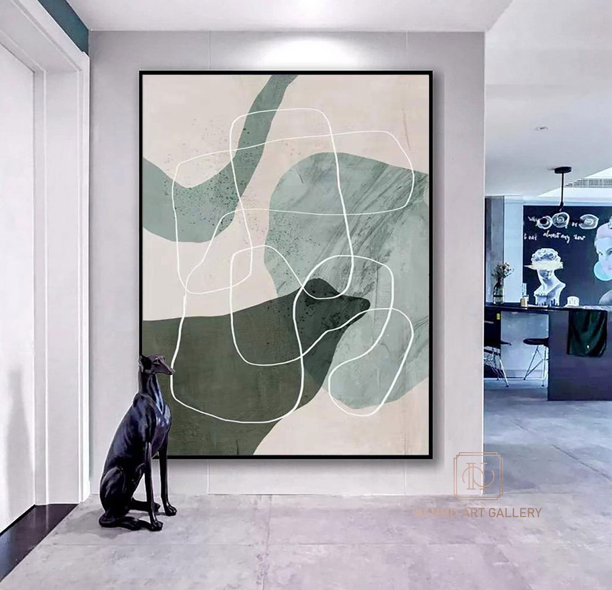 Original Abstract Painting Minimalist Abstract Paintingbeige | Etsy