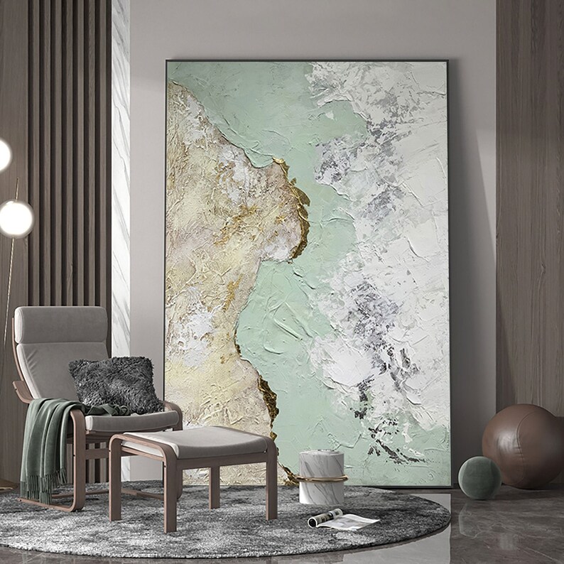 Original White Abstract Painting Frame White Texture Acrylic - Etsy