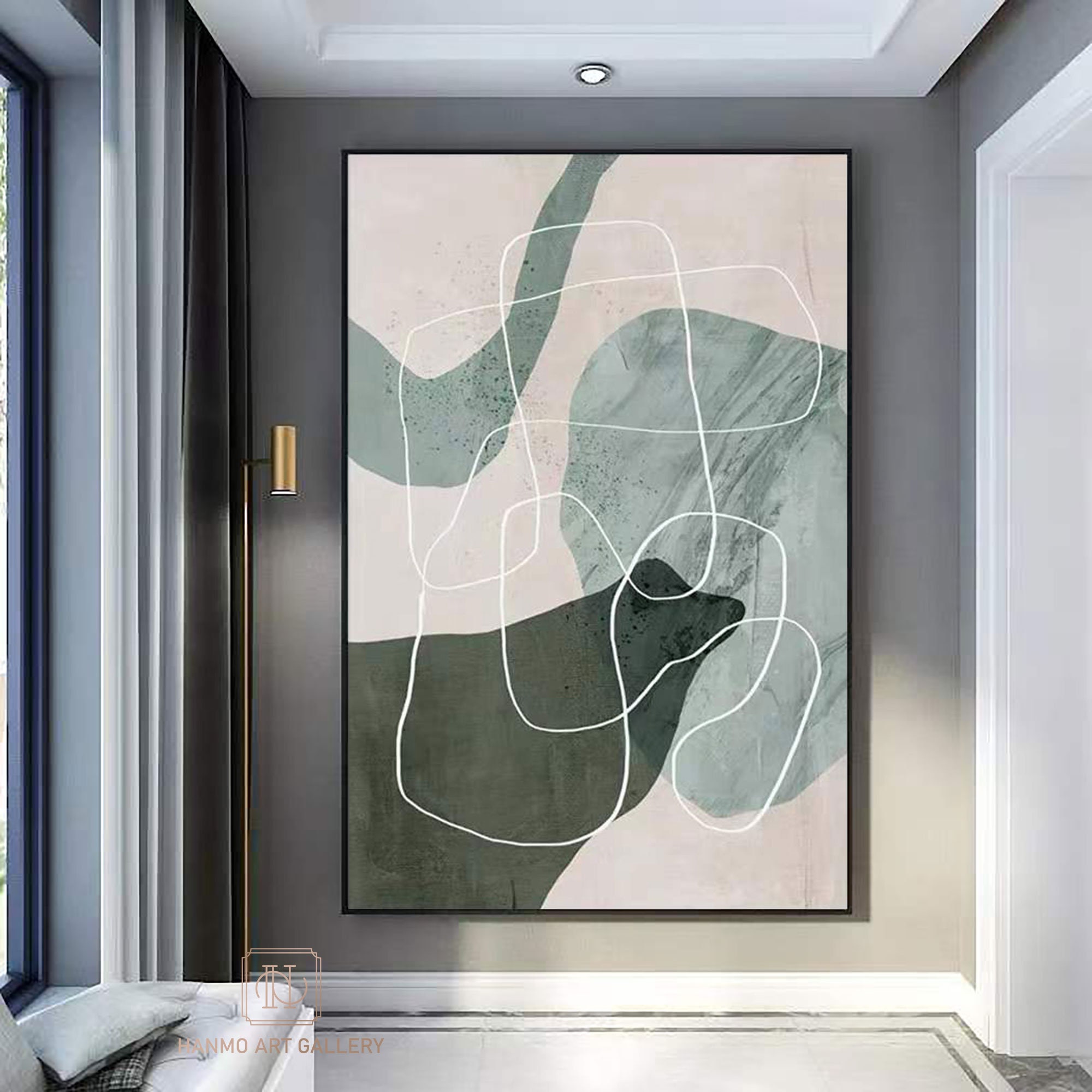 Original Abstract Painting Minimalist Abstract Paintingbeige | Etsy