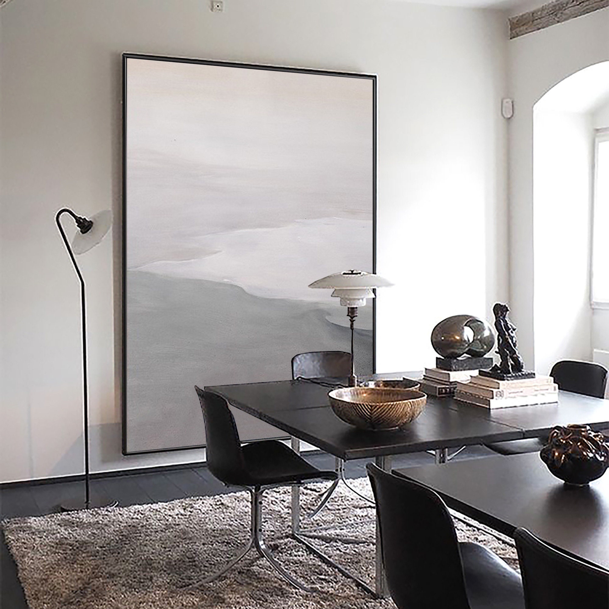 Large Ocean Painting Beach Painting Coastal Painting Big Ocean | Etsy