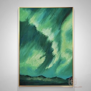 Green Abstract Art Canvas Green Painting Green Wall Art Green Abstract ...