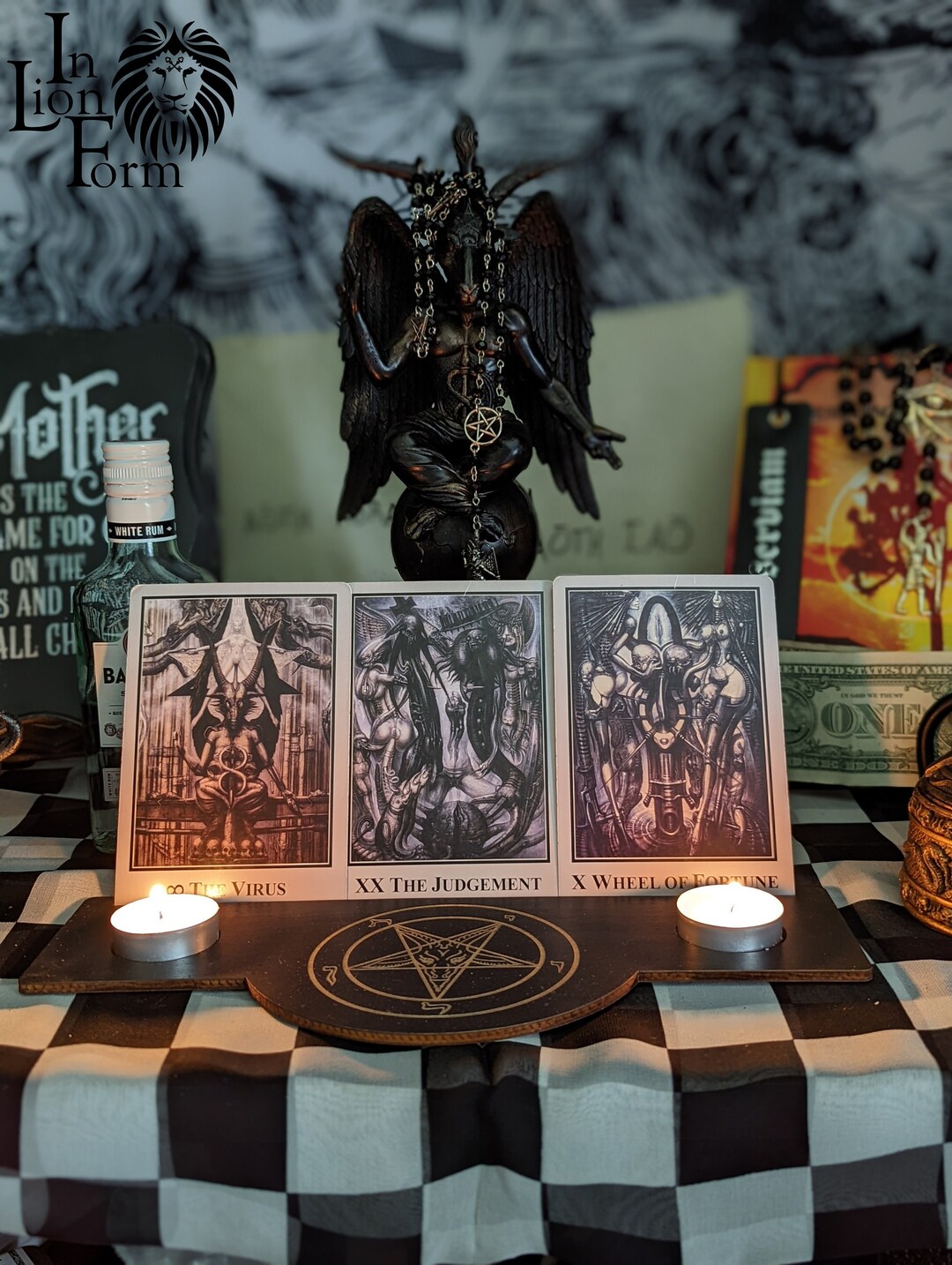 Baphomet Tarot of the Underworld Readings Occult Divination Luciferian ...
