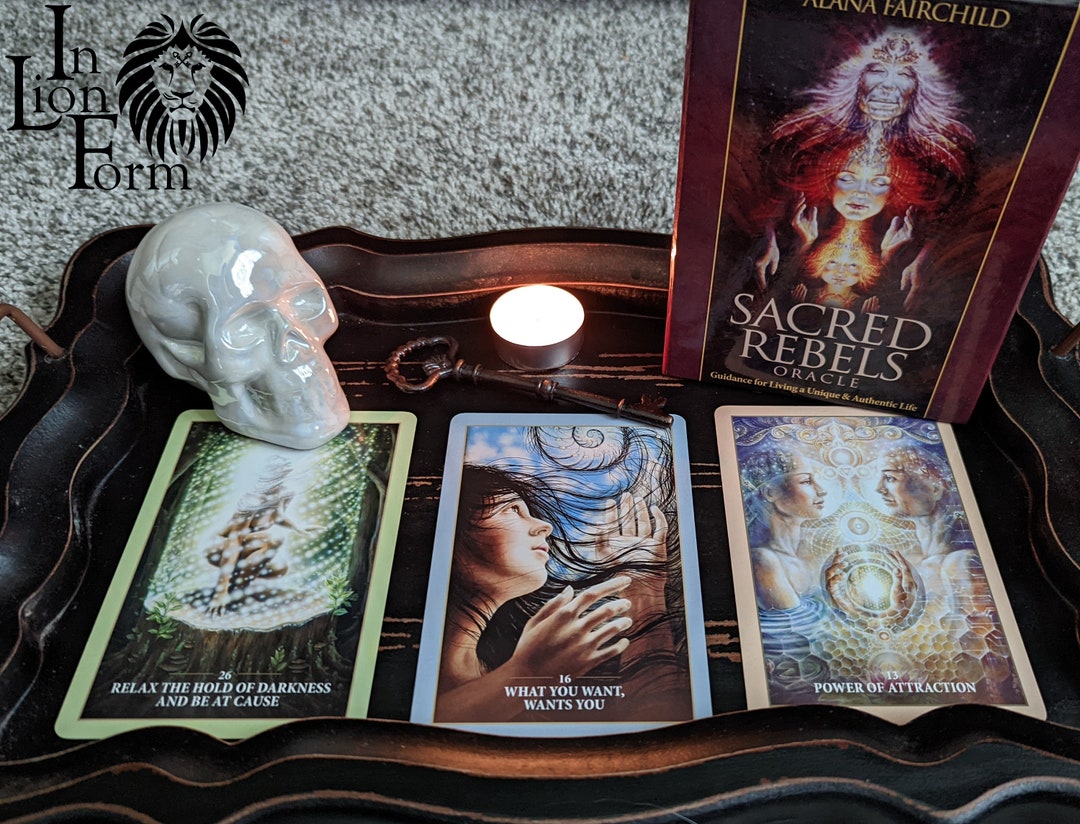 Three Card Sacred Rebels Oracle Deck Reading Tarot Divination Guidance ...