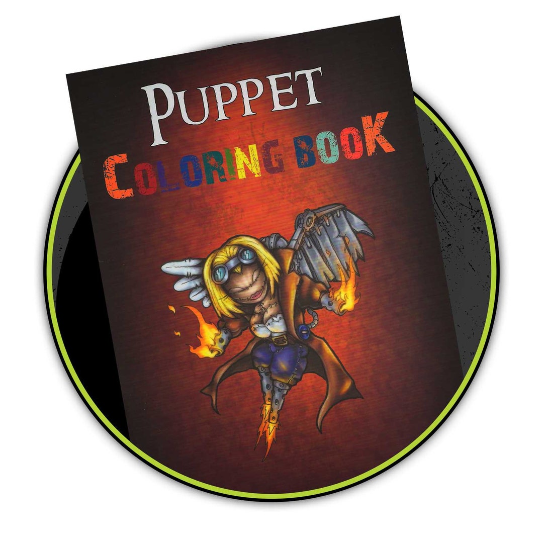 Puppet Coloring Book - Etsy