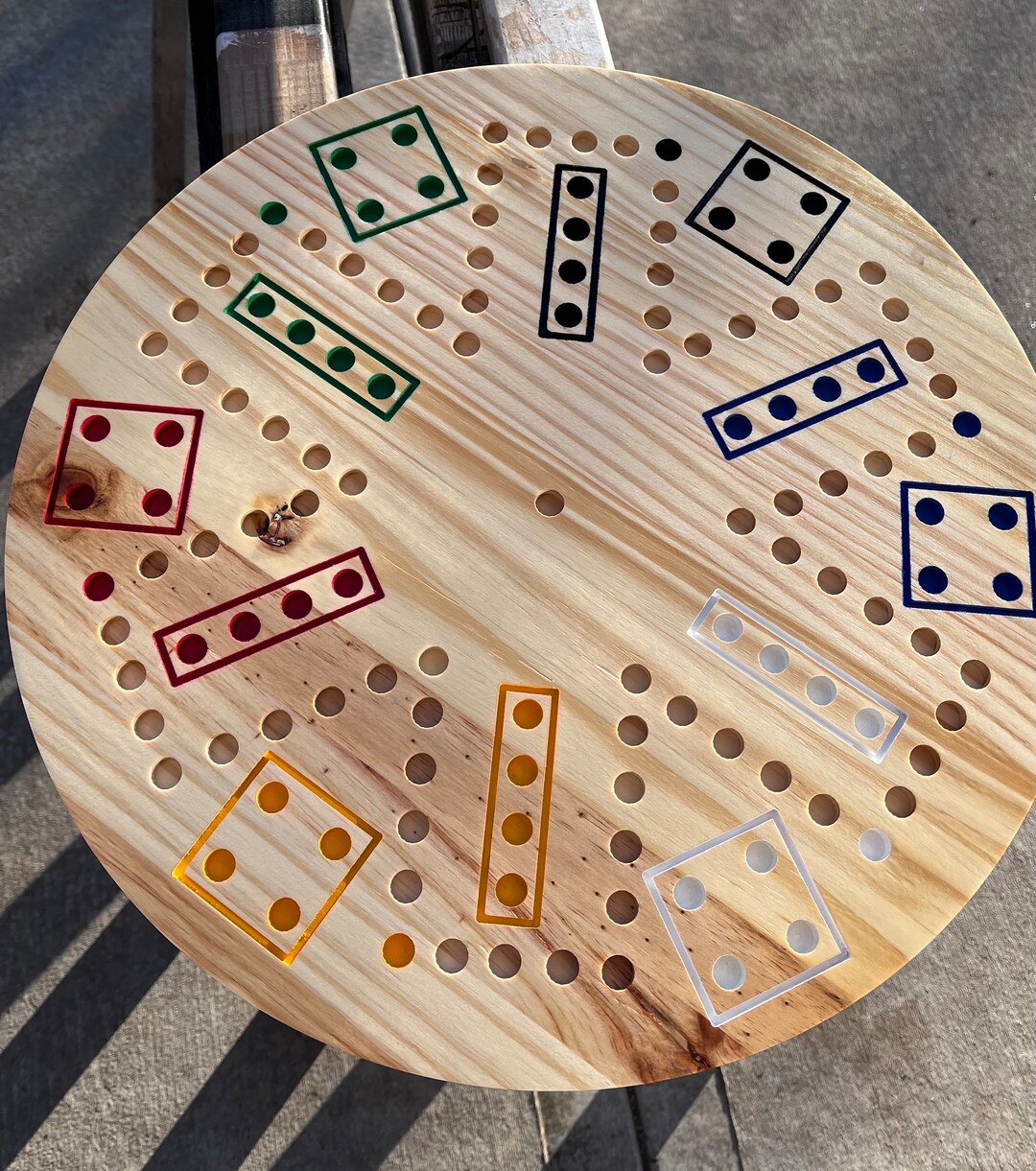 Double Sided Custom Hand Painted Wahoo Aggravation 4P/6P Marble Game - Etsy