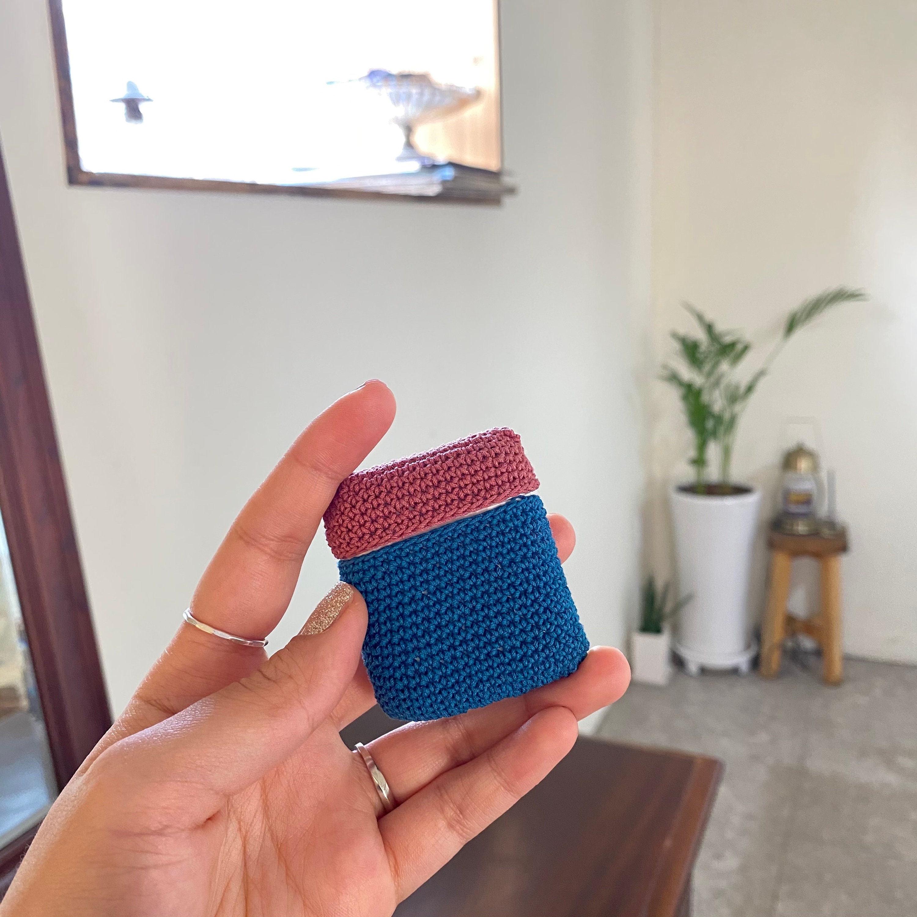Simple Knit Airpods Case Compatible With Airpod 1 & 2 Full - Etsy