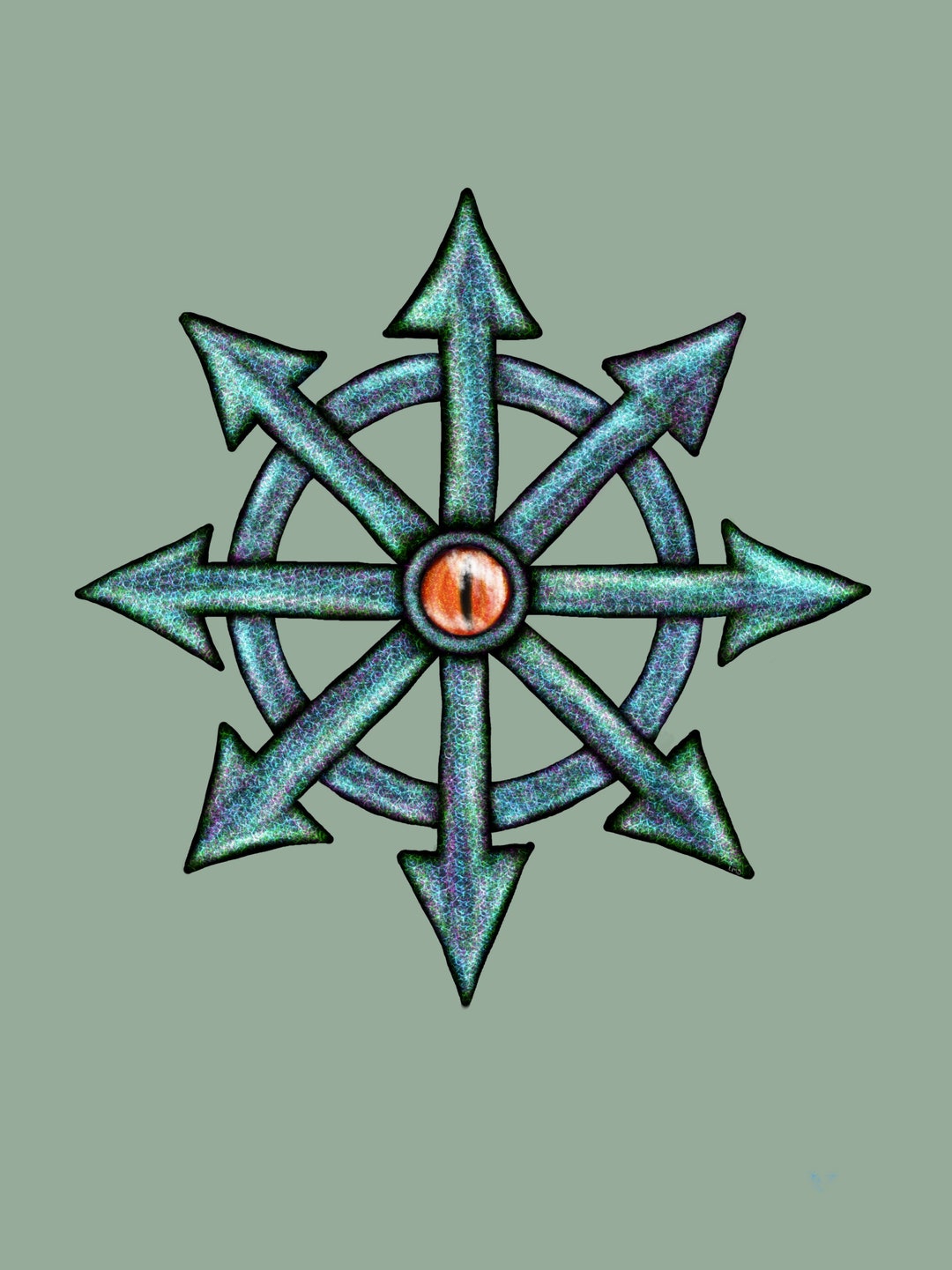 Dragon Eye Chaos Wheel - Vinyl Sticker/magnet - Etsy
