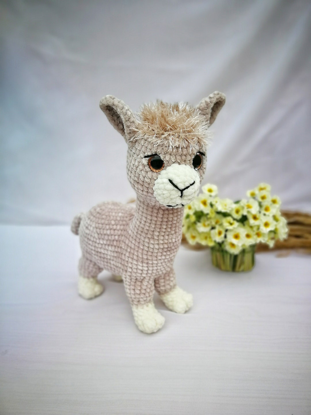Crochet Alpaca Lama Pattern, Amigurumi Pattern Lama, Realistic Animal ...