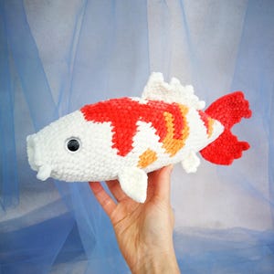 Koi Fish Crochet Pattern, Plushy Amigurumi Koi Fish Crochet Pattern - Etsy