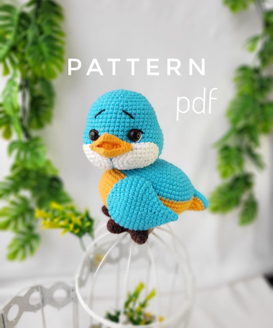 Amigurumi Pattern Bird Crochet, Crochet Pattern Bird Plush, Cute Bird ...