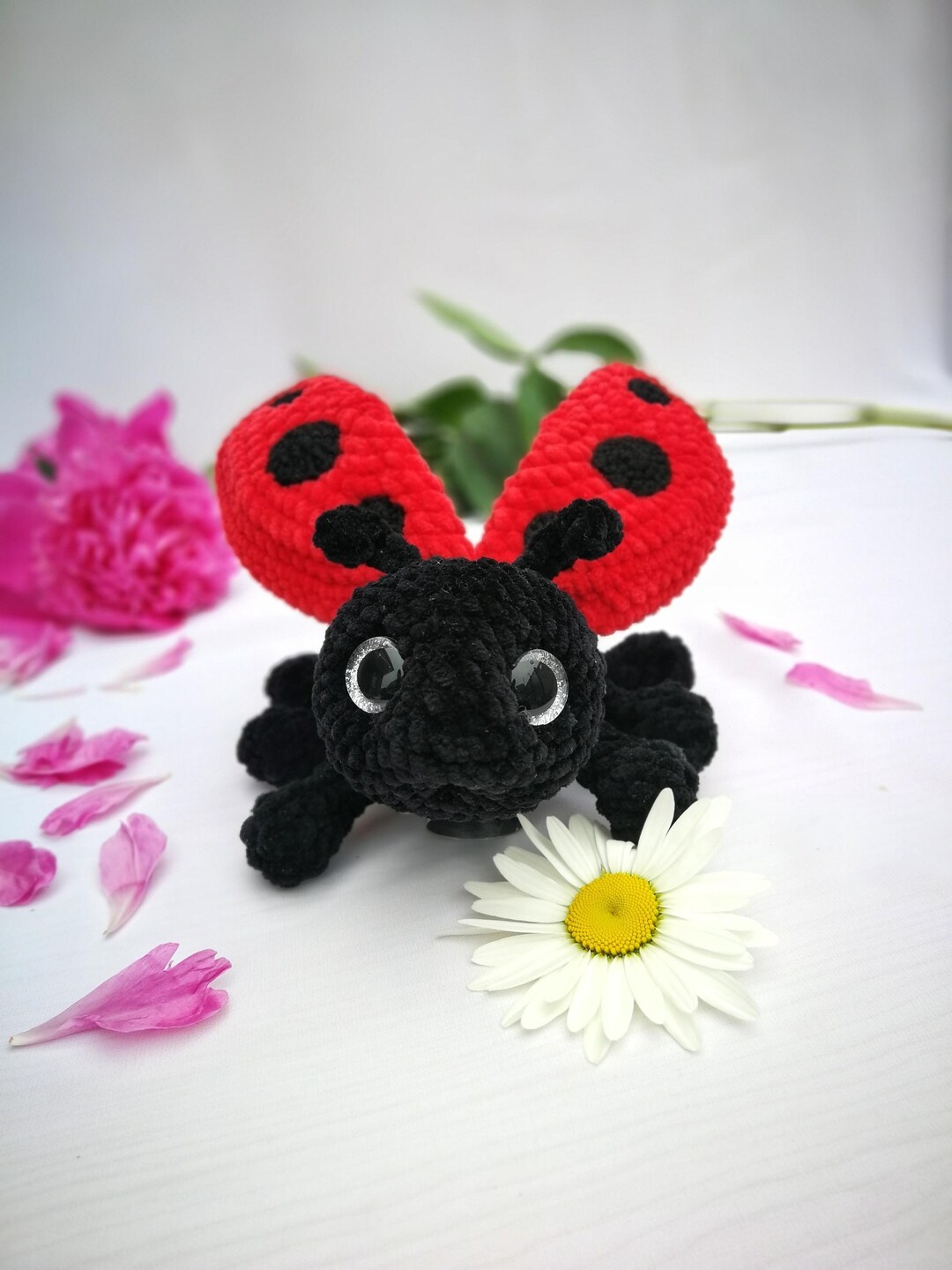 Crochet Pattern Ladybug Plush, Amigurumi Pattern Ladybug Crochet ...