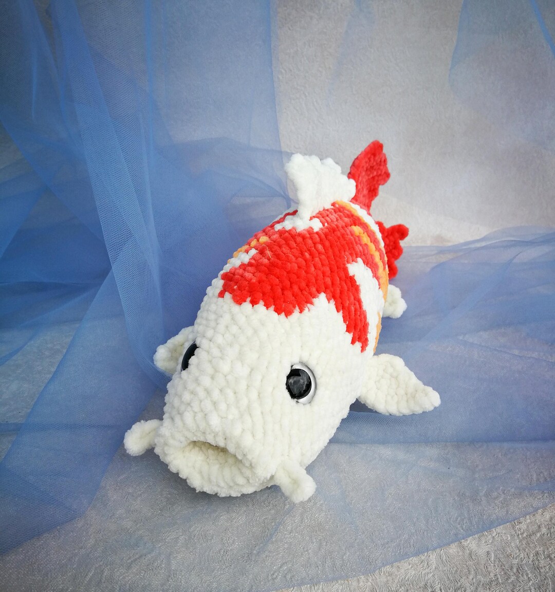 Koi Fish Crochet Pattern, Plushy Amigurumi Koi Fish Crochet Pattern - Etsy