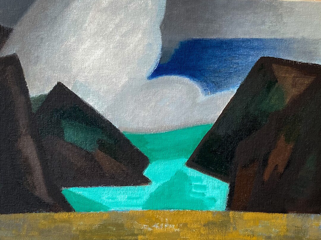 Modern Seascape Waves Landscape Oil Art Painting California Coast ...