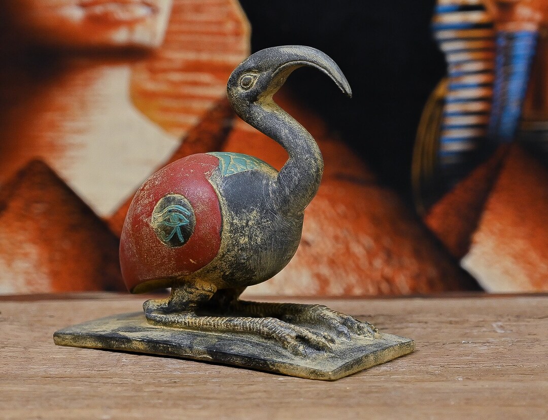 Statue of Ibis (the God Thoth), God of Wisdom and Knowledge. Made of ...
