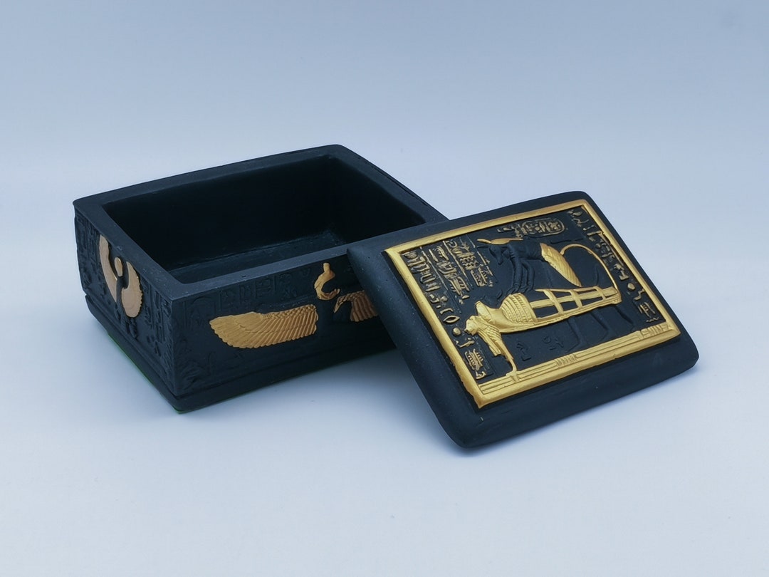 Unique Egyptian Art Box Decorative Pharaonic Anubis Made in Egypt - Etsy