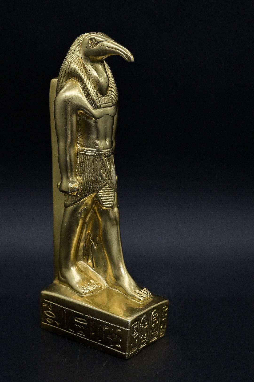 Egyptian Statue of Thoth Ancient Egyptian God of Wisdom Gold Made in ...