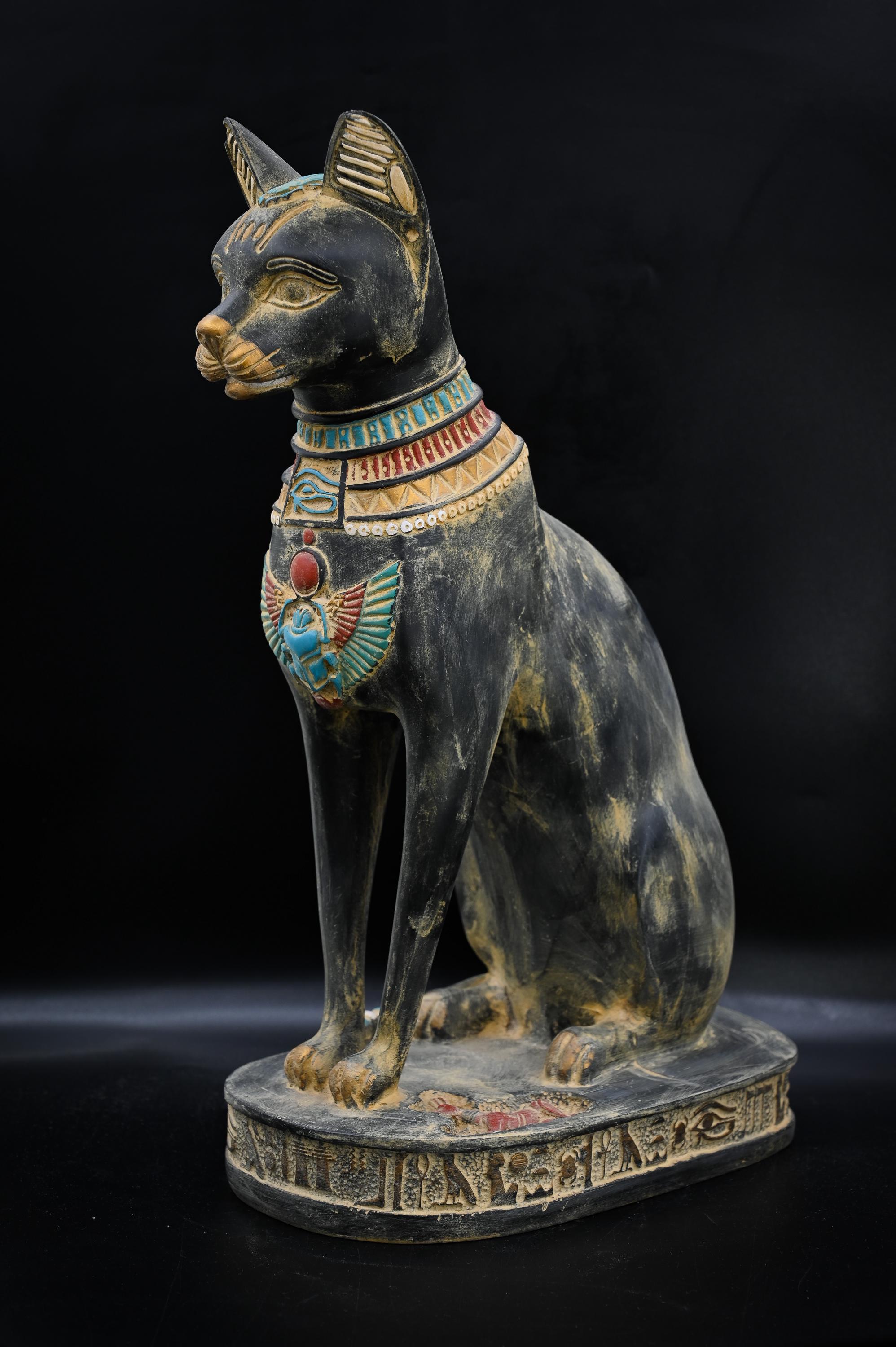 Egyptian Bastet Cat Statue: Large Stone, Made in Egypt - Etsy