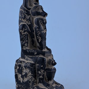 Unique Seated Anubis Holding a Mummy Form With a Hapi son of Horus ...