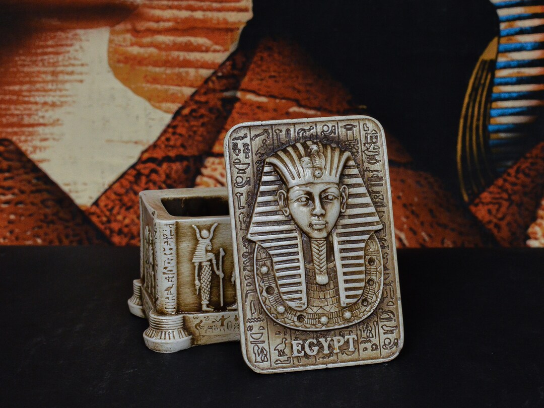 Egyptian Box of King Tutankhamun Decorated With Pharaonic Inscriptions ...