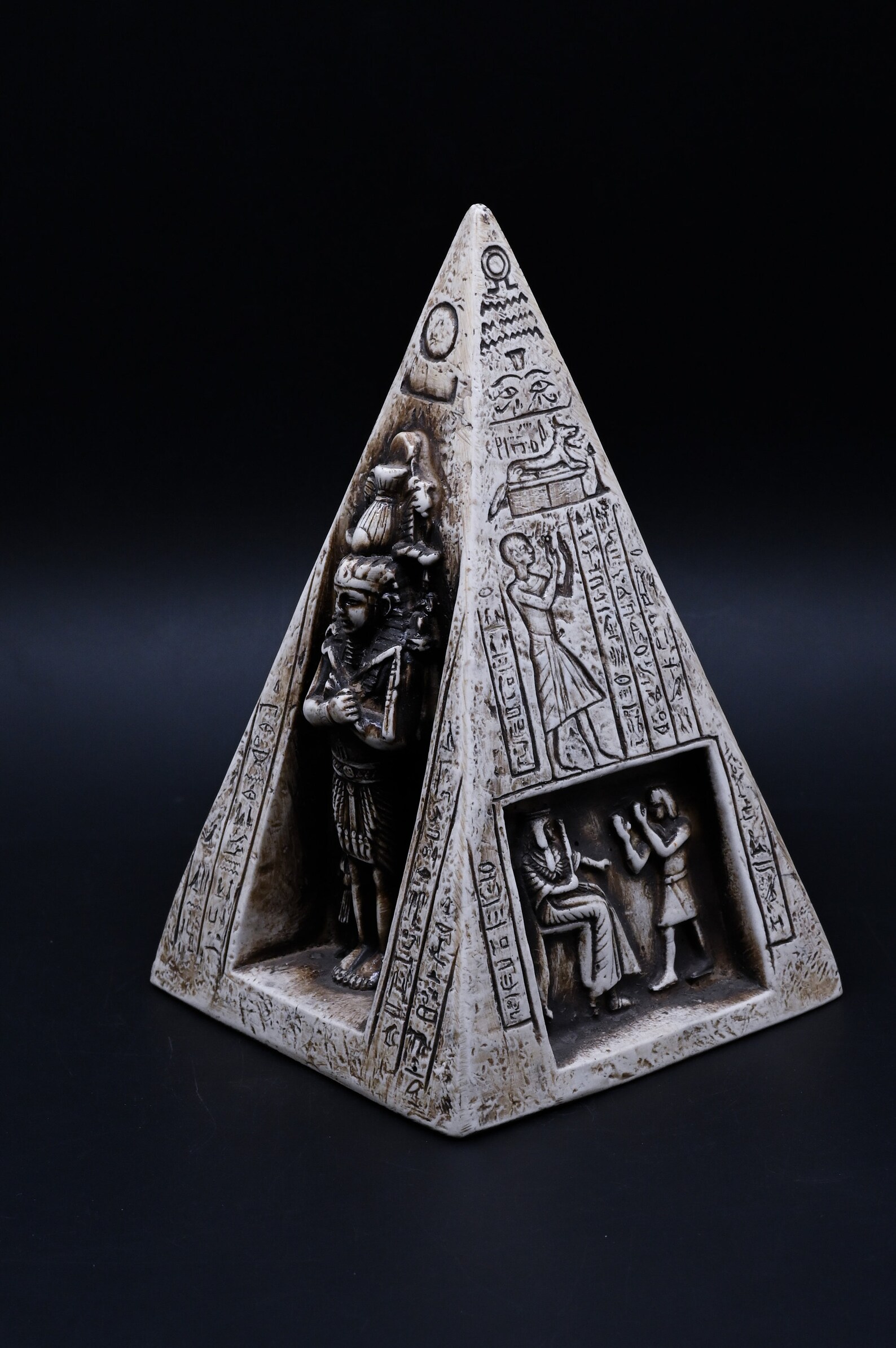 Pyramids Egyptian Art Pharaonic Inscriptions Black Made in - Etsy