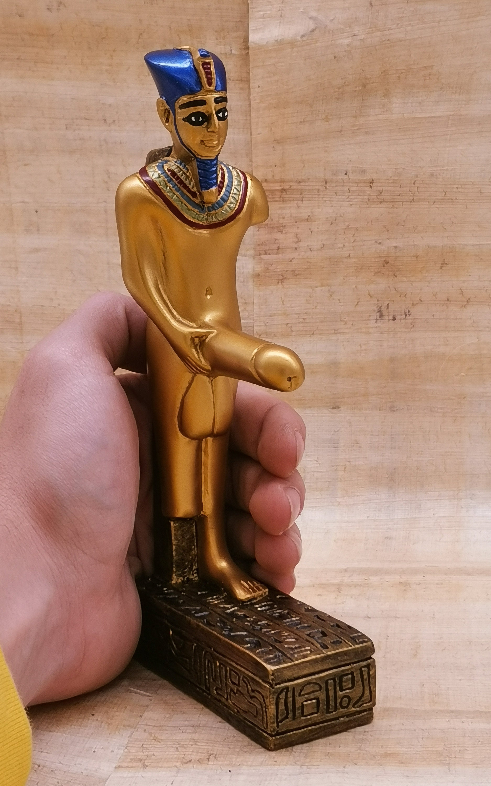 Egyptian Statue of God MIN God of Fertility Made in Egypt | Etsy