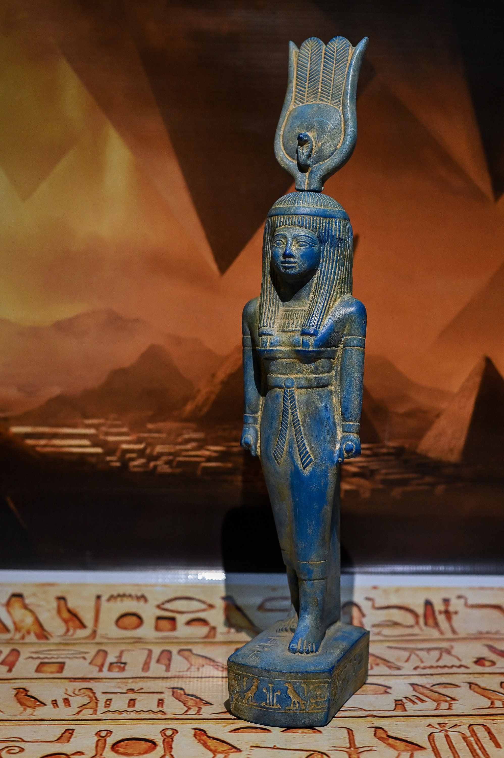 Egyptian Goddess Isis Statue, Heavy Stone Decor, Made in Egypt - Etsy