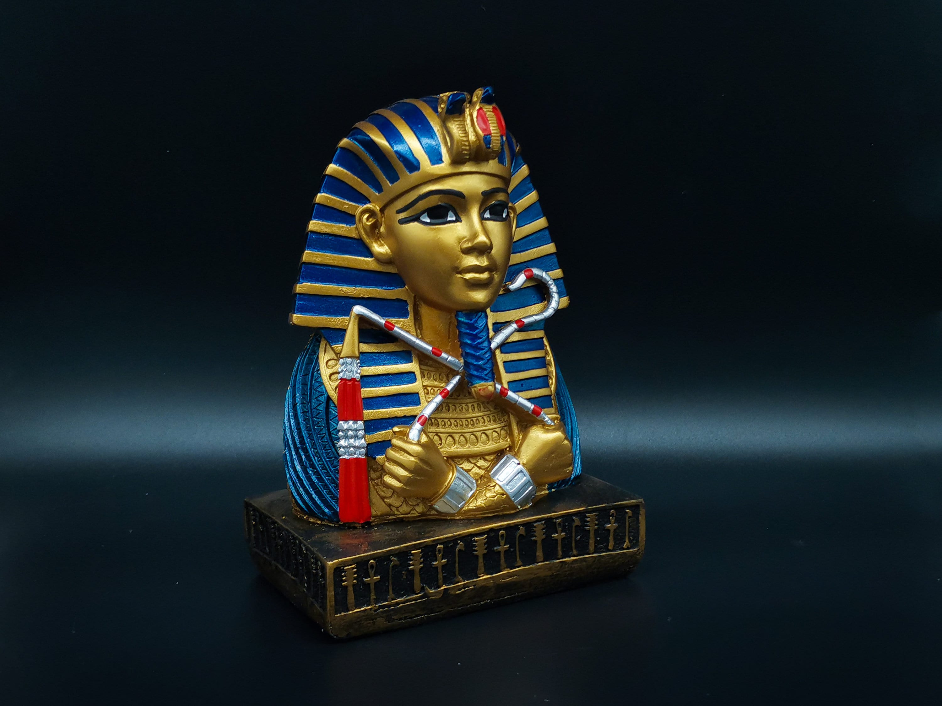 Unique Ancient Egyptian statue of King Tutankhamun Head Statue | Etsy