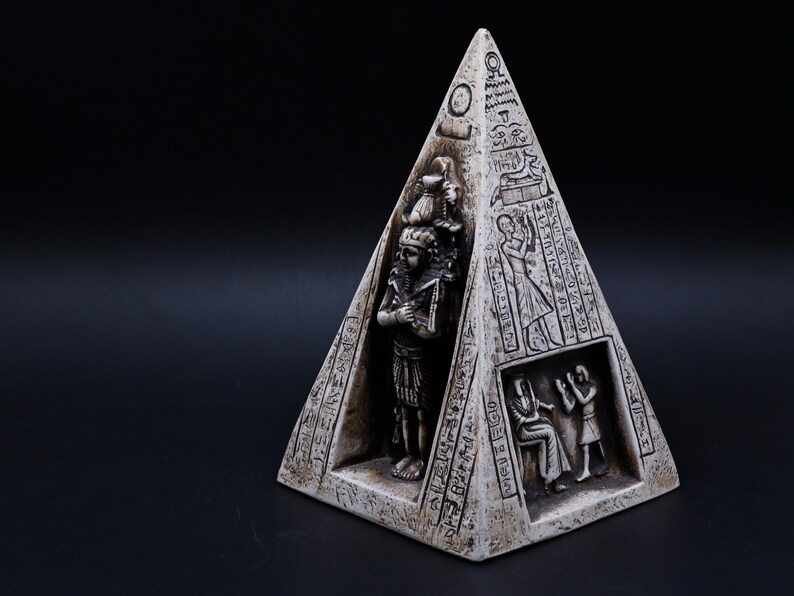 Pyramids Egyptian Art Pharaonic Inscriptions Black Made in - Etsy