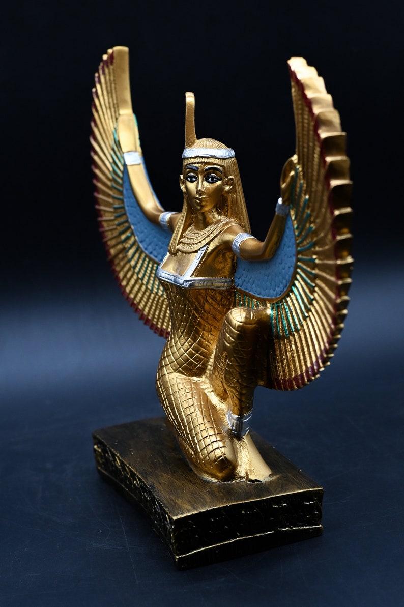 Egyptian Statue of Goddess Maat Goddess of Justice Open Wings - Etsy