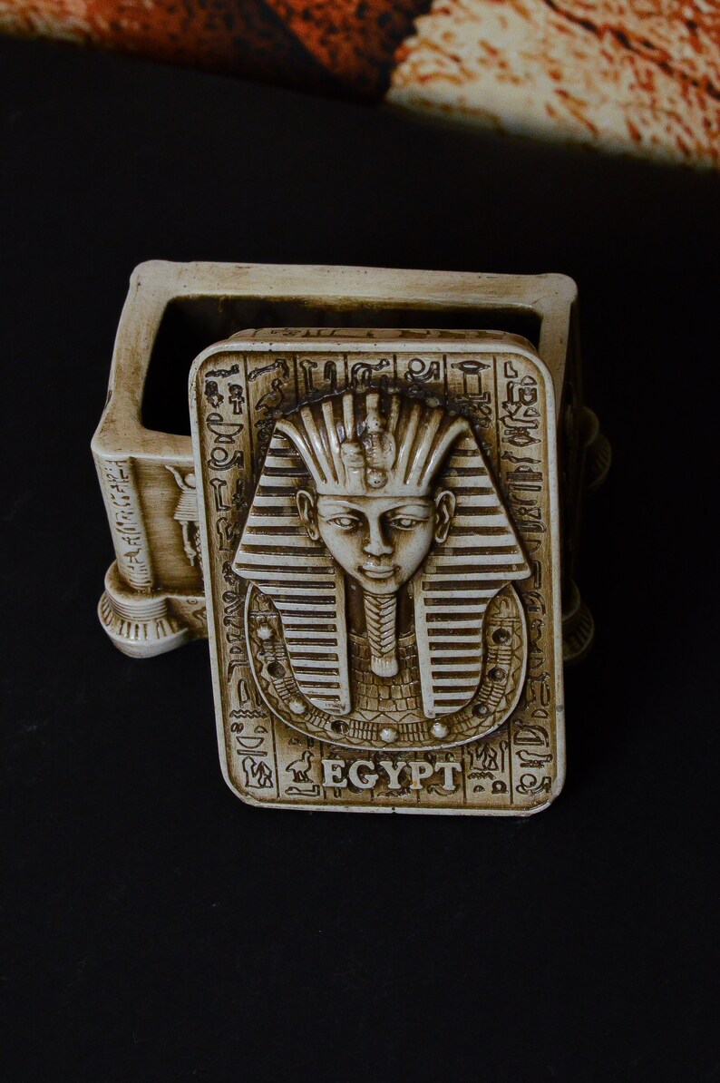 Egyptian Box of King Tutankhamun Decorated With Pharaonic Inscriptions ...